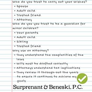 Checklist for Preparing a Will in Massachusetts